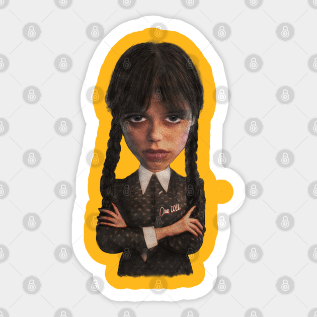 Merlina Addams - Wednesday Addams - Sticker | TeePublic
